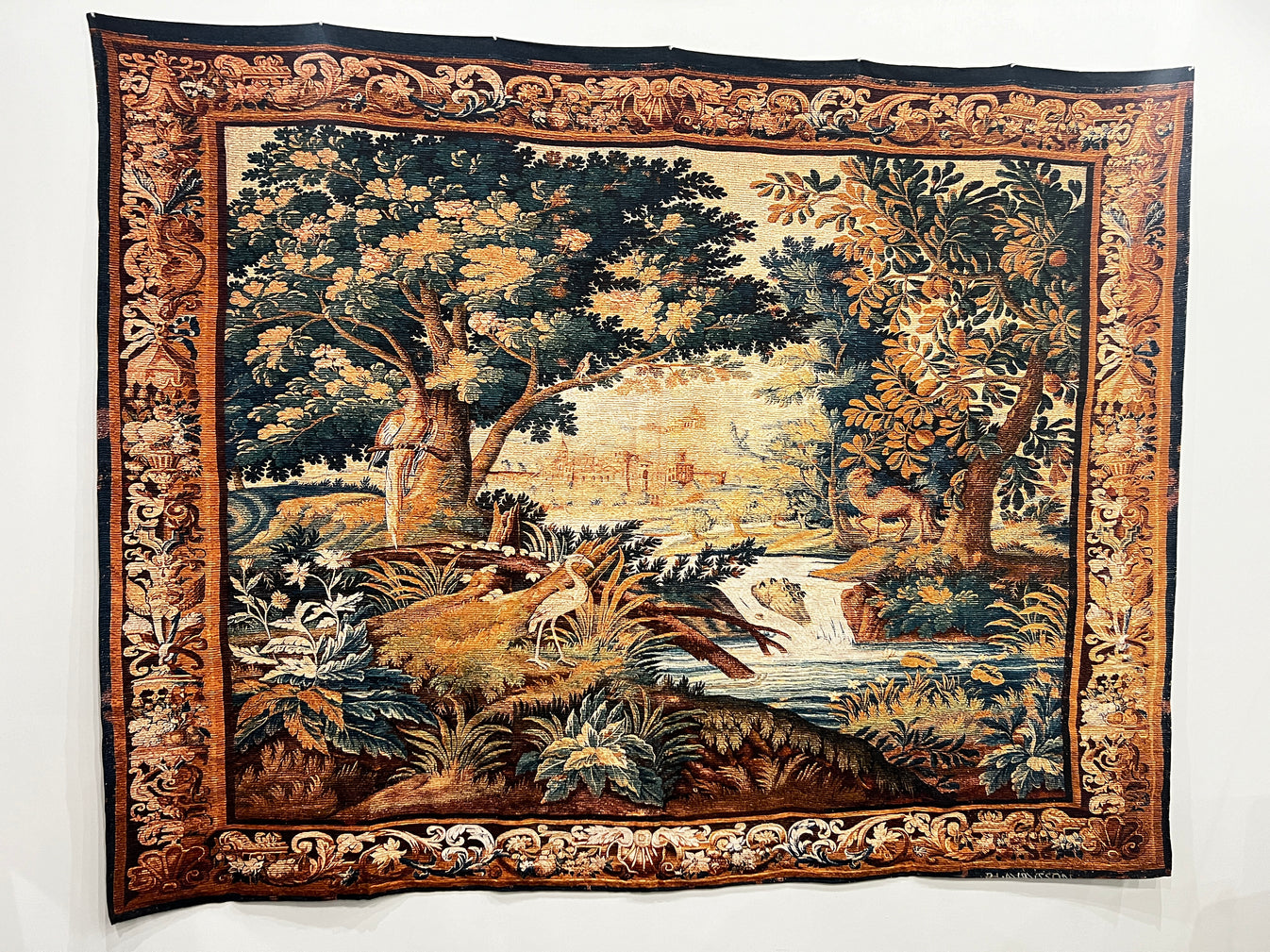Exquisite French Verdure Tapestry Reproduction Elegant Woven Wall Art ...