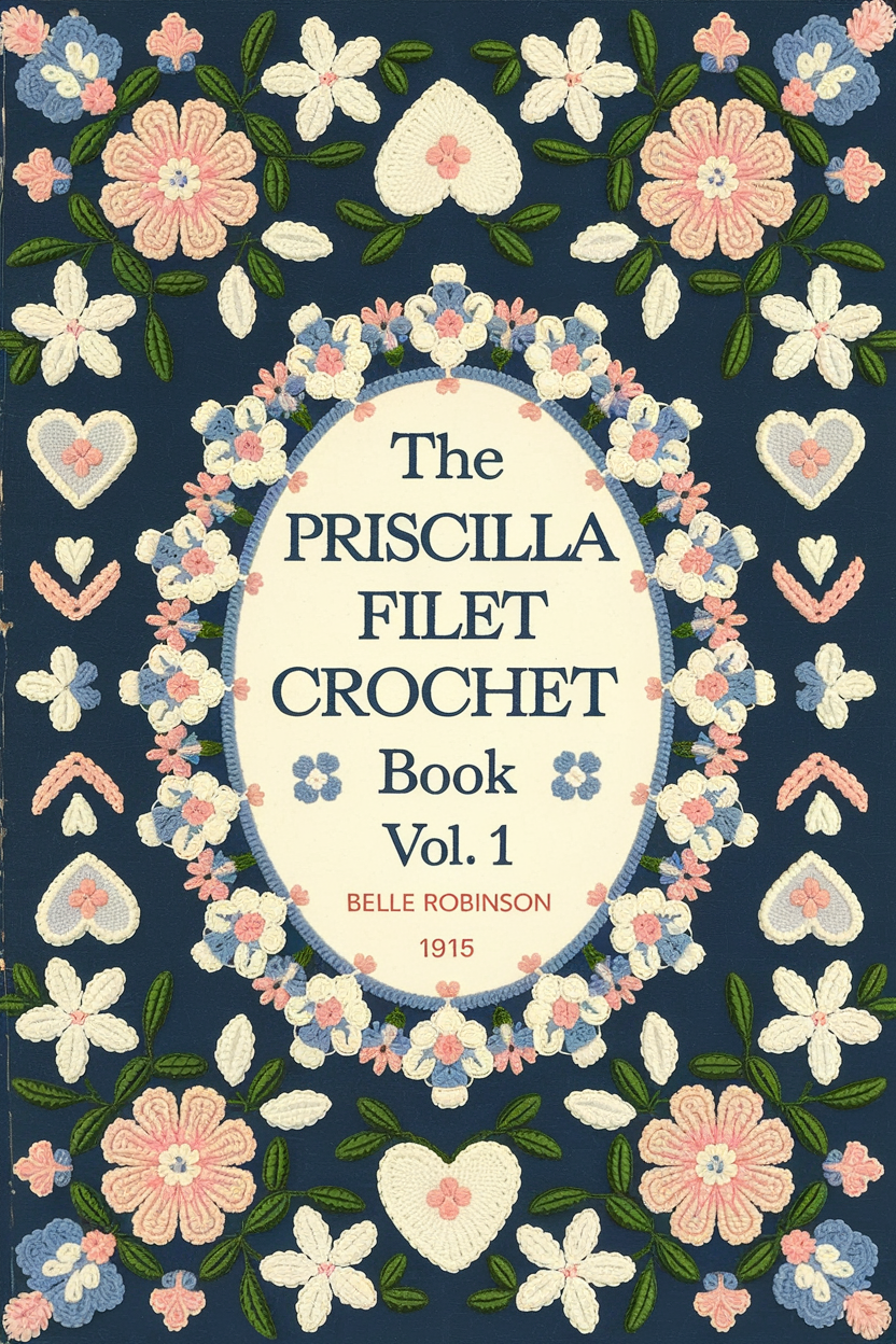 The Priscilla Filet Crochet Book No. 1: A Collection of Beautiful Desi ...