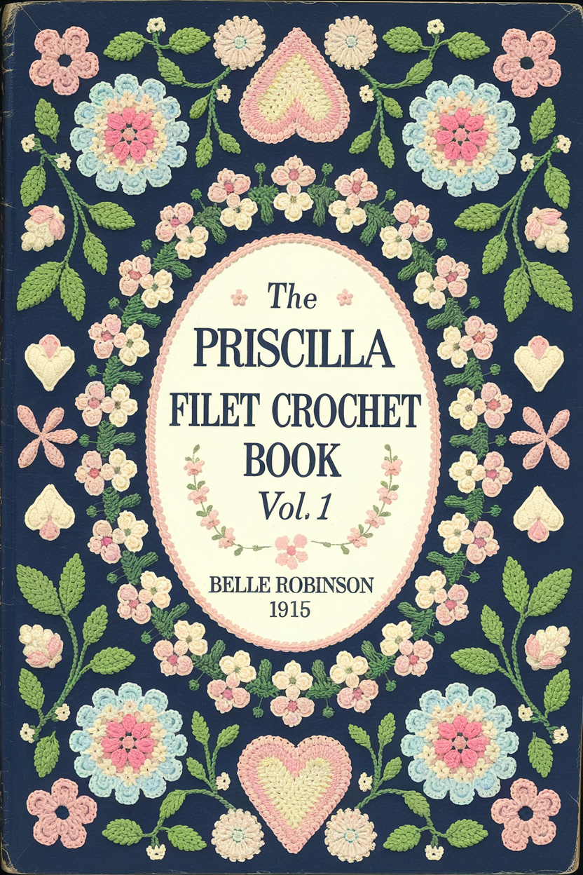 The Priscilla Filet Crochet Book No. 1: A Collection of Beautiful Desi ...