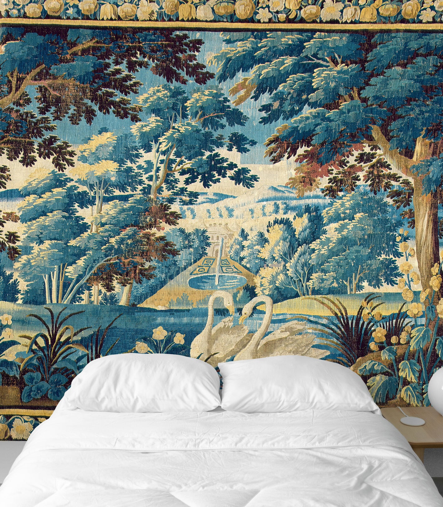 Elegant Swan Garden Tapestry: Perfect for a Romantic Bedroom Refresh a ...