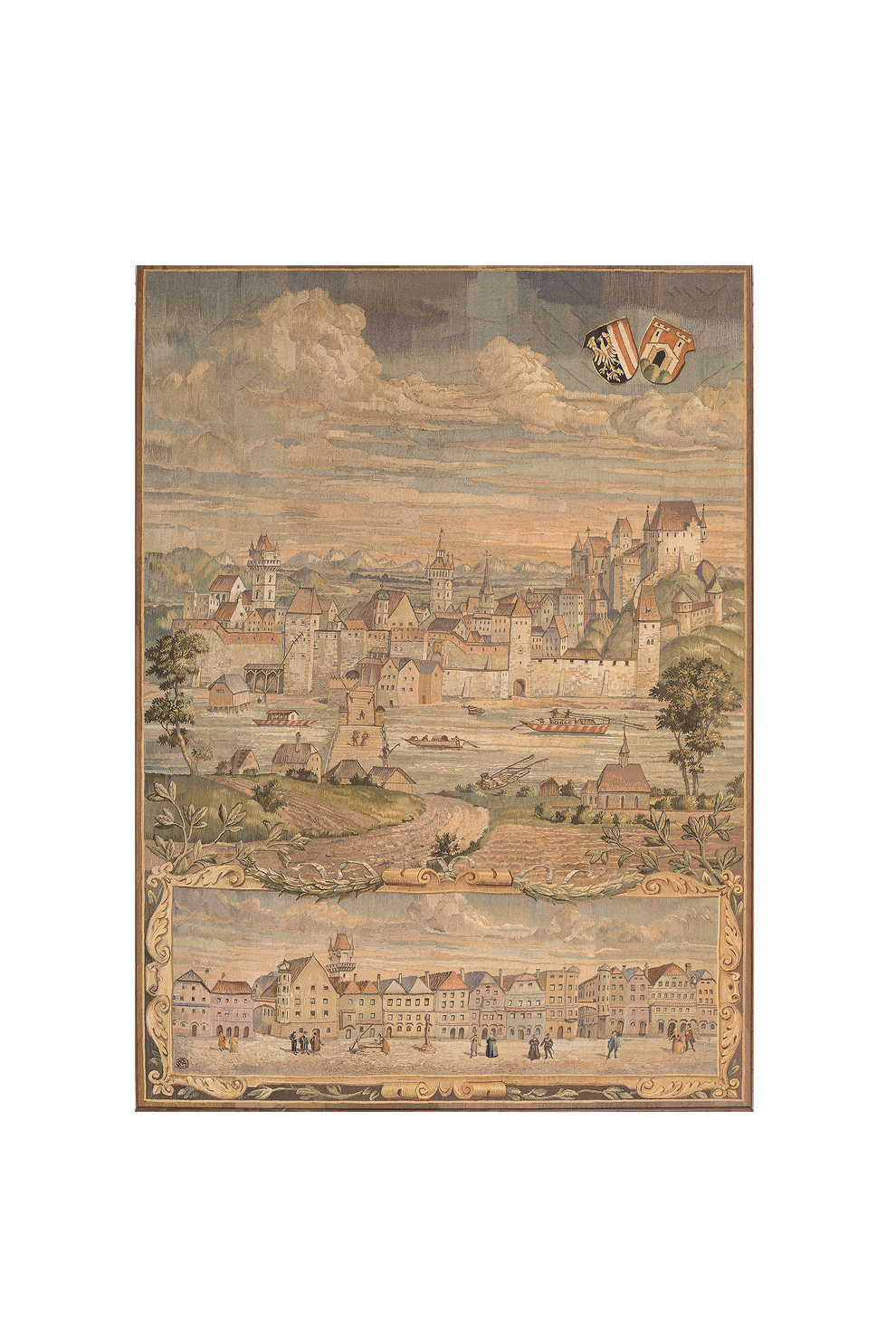 Exquisite Medieval European Cityscape Tapestry Reproduction: A Captiva ...