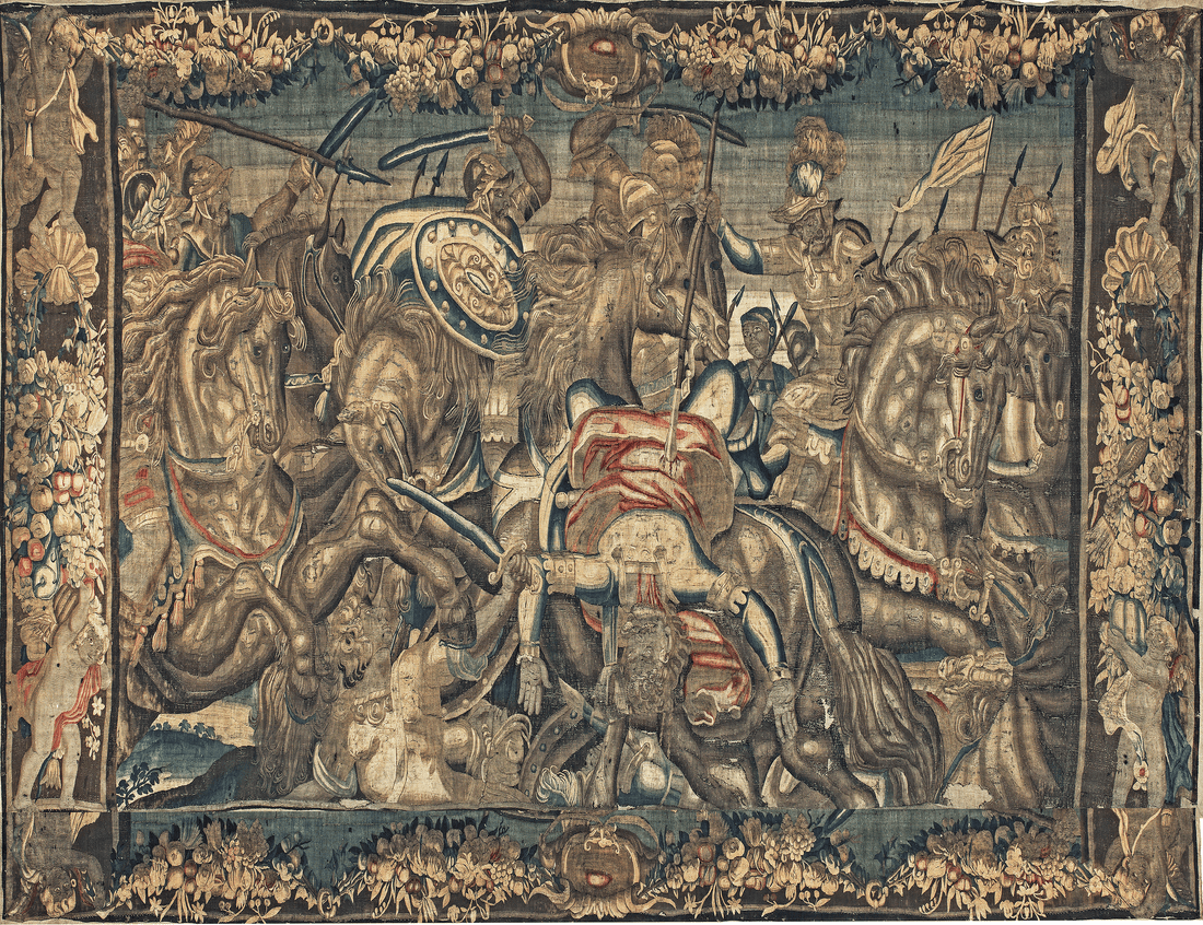 The Battle Tapestry: A Dramatic Display of Heroism and Valor RE386460 ...